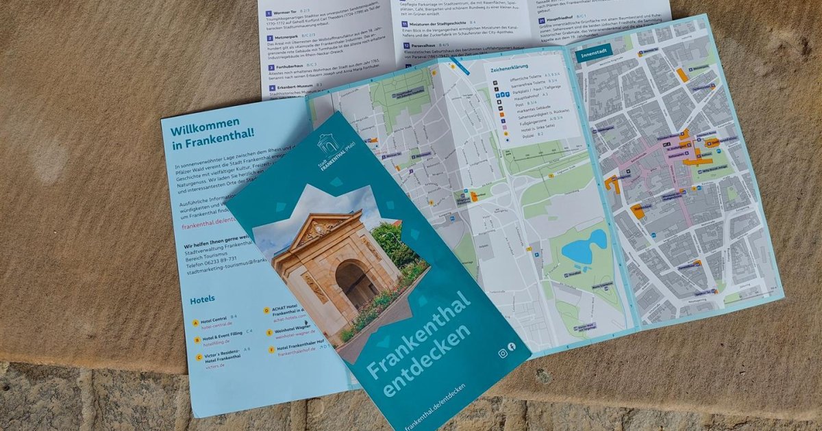 "Frankenthal entdecken": Neuer touristischer Stadtplan erschienen ...